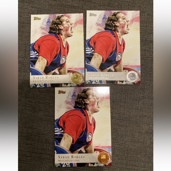 Topps | Toys | 22 Topps Olympic Trading Cards Sarah Robles Gold Silver ...